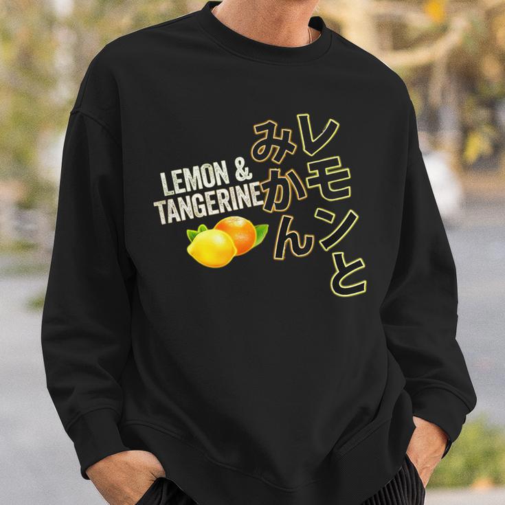 Bullet Train Lemon And Tangerine Character Movie Title Cards Sweatshirt ...