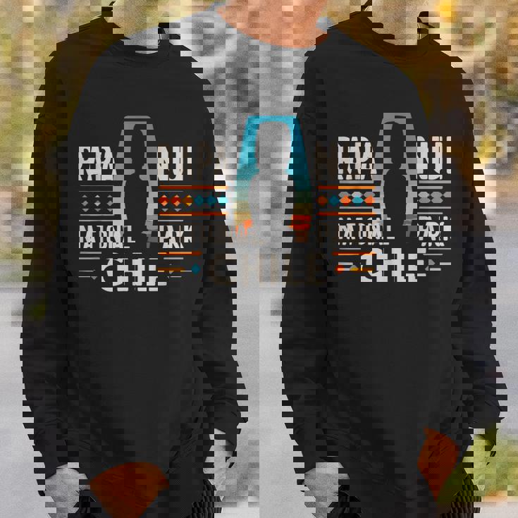 Chile National Park Rapa Nui Moai Statue Easter Island Sweatshirt ...