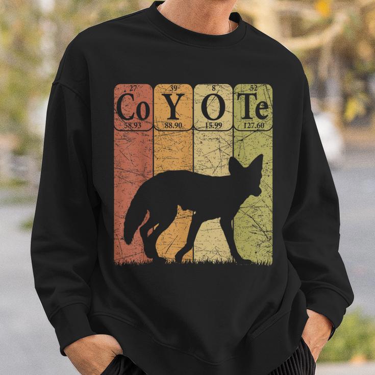 Coyote Periodic Table Elements Wild Animal Coyote Vintage Sweatshirt ...