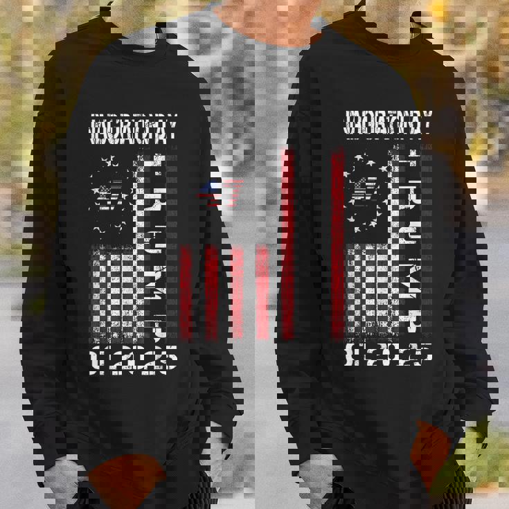 Donald Trump Inauguration Day 2025 47Th President Usa Flag Sweatshirt ...