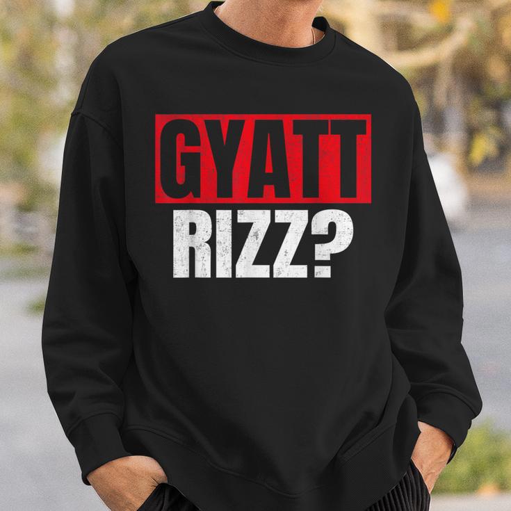 Gyatt Rizz Meme W Rizz Sweatshirt - Monsterry