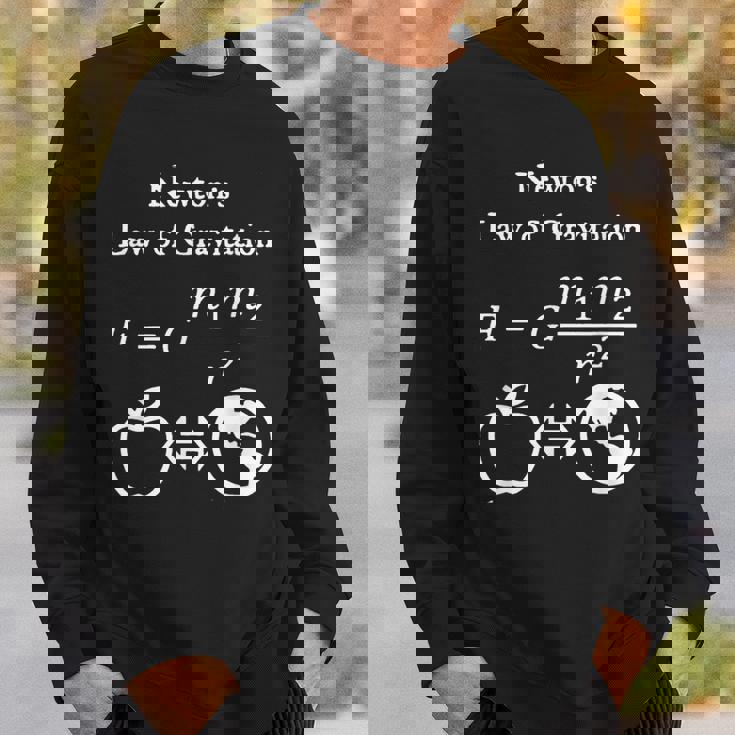 Newton's Law Of Gravitation Physics Engineer And Scientist Sweatshirt - Monsterry