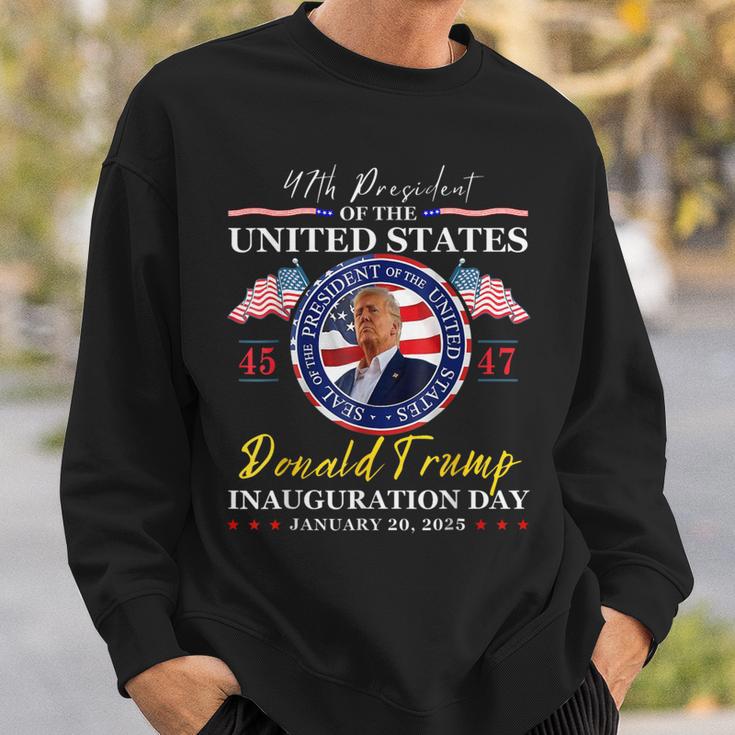 President Donald Trump Inauguration Day 2025 47Th Usa Flag Sweatshirt ...