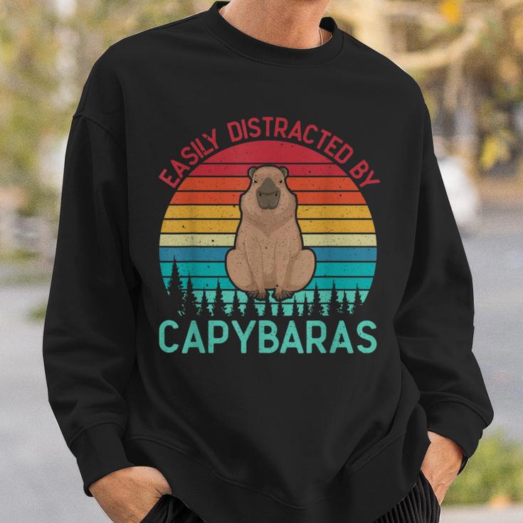 Retro Se Distrae Fácilmente Con Los Capibaras Capibara Camisa de ...
