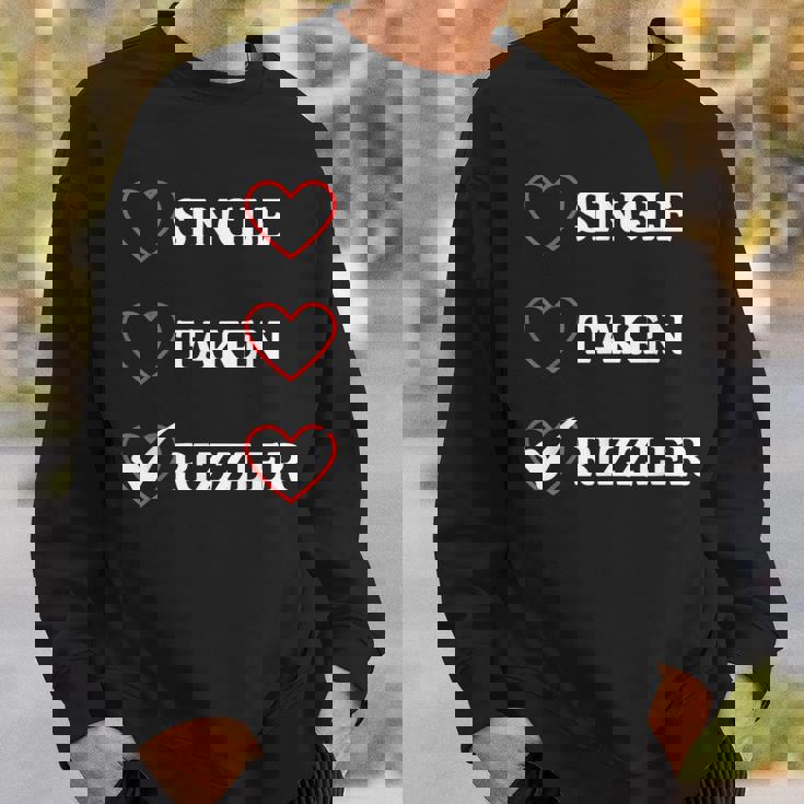 Single Taken Rizzler Skibidi Meme Valentines Day Sarcastic Sweatshirt ...