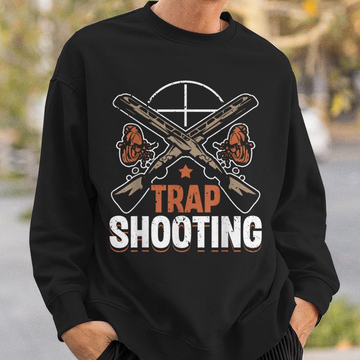 Trap Shooting Pigeon Shotgun Pull Clay Shooting Sweatshirt - Monsterry AU
