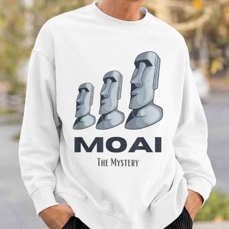 Moai Easter Islands Rapa Nui Statues Heads Mystery Sweatshirt - Monsterry