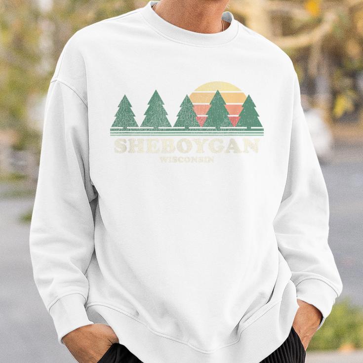 Sheboygan Wi Vintage Throwback Retro 70S Sweatshirt | Mazezy
