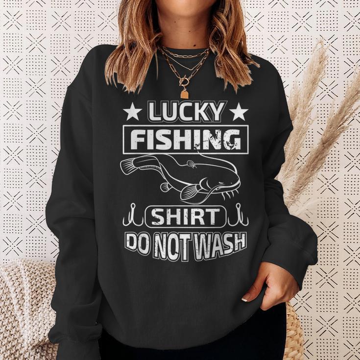 Big Cat Hunter Lucky Angel Shirt With Treble And Catfish Sweatshirt ...