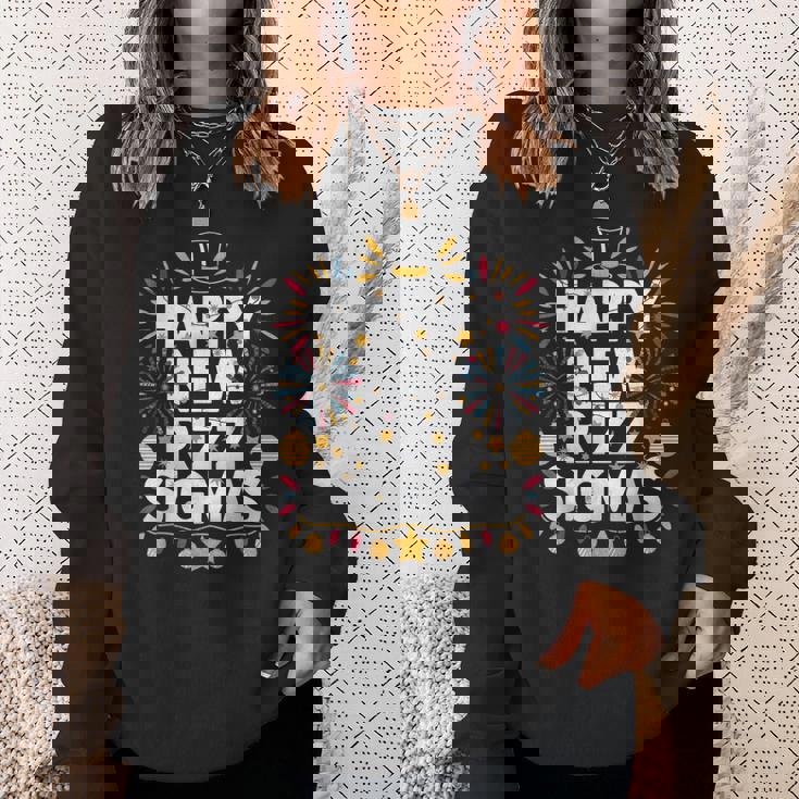 New Years Rizz Sigmas Party 2025 Gen Alpha Fireworks Sweatshirt - Monsterry