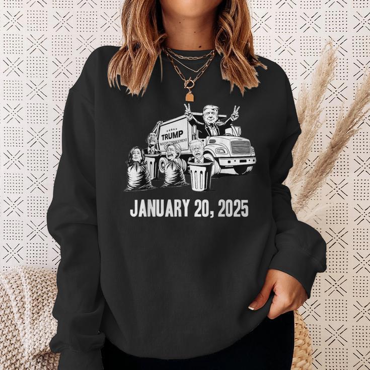 Trump Garbage Truck Waste Manaent Inauguration Day 2025 Sweatshirt | Mazezy