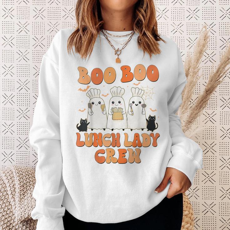 Boo Boo Lunch Lady Crew Cafeteria Halloween Costume Matching Sweatshirt ...