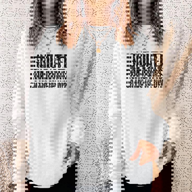 Class Of 2024 I Graduated Can I Mog Now Mog Graduation Sweatshirt ...