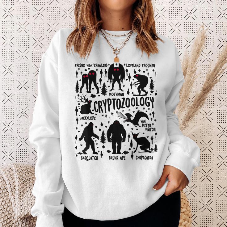 Cryptid Bigfoot Mothman Skunk Ape Cryptozoology Monsters Sweatshirt ...