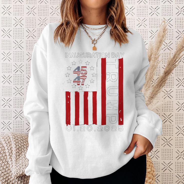 Donald Trump Inauguration Day 2025 47Th President 47 Us Flag Sweatshirt ...