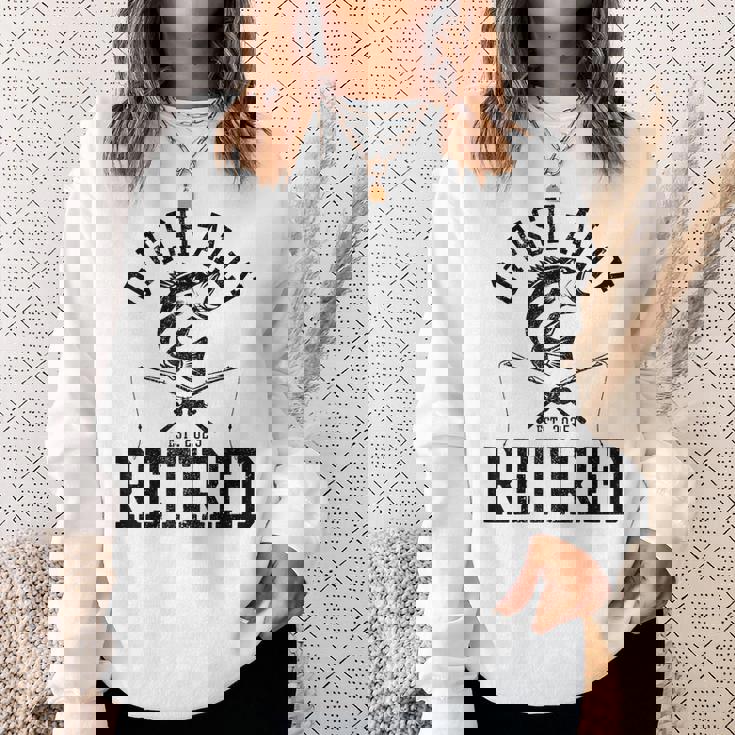 O Fishally Retired 2025 Fishing Retirement Riteree Fishermen Sweatshirt ...