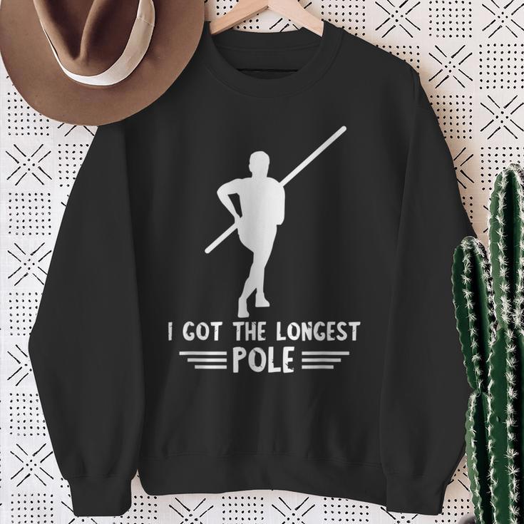 Pole Vault Longest Pole High Jump Pole Vaulter Jump Sports Sweatshirt ...