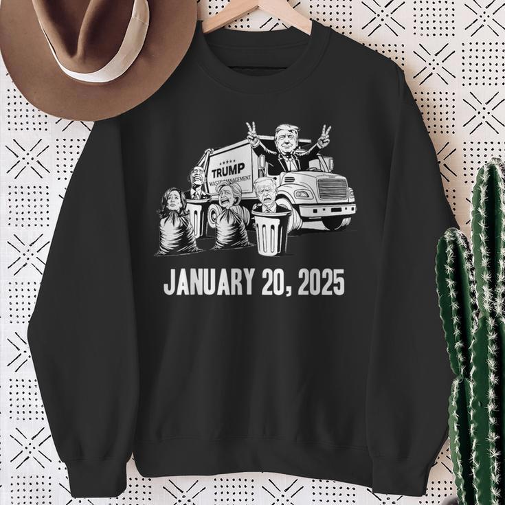 Trump Garbage Truck Waste Manaent Inauguration Day 2025 Sweatshirt | Mazezy