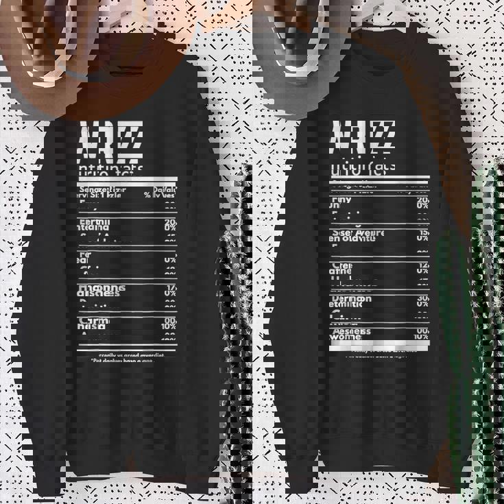 W Rizz Nutrition Facts Meme Rizzler Internet Memes Gen Z Men Sweatshirt ...