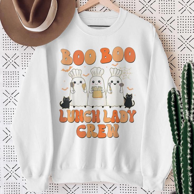 Boo Boo Lunch Lady Crew Cafeteria Halloween Costume Matching Sweatshirt ...