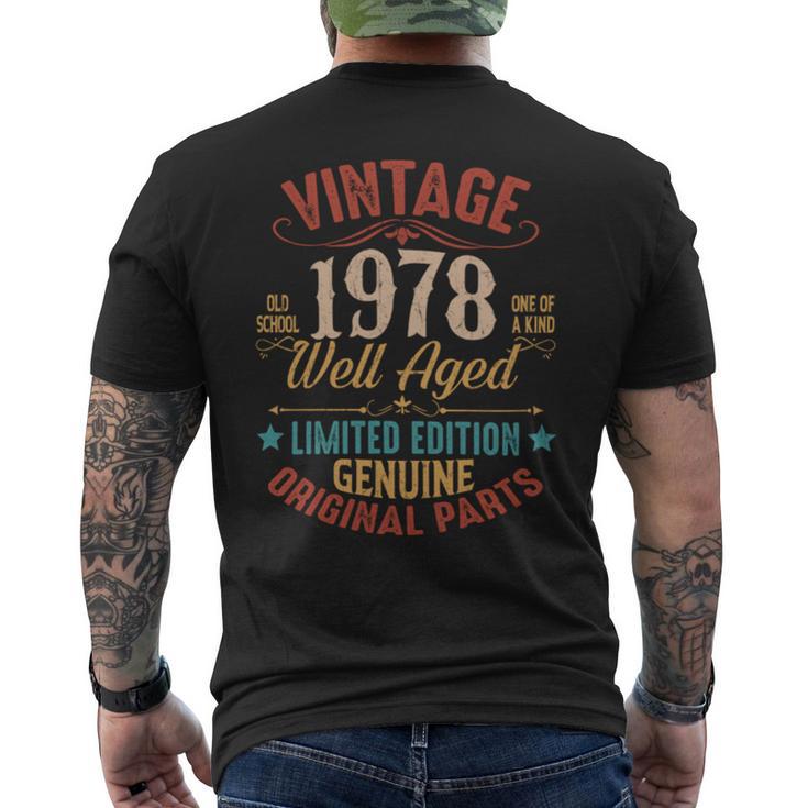 1978 Genuine Original Parts Men's T-shirt Back Print | Mazezy