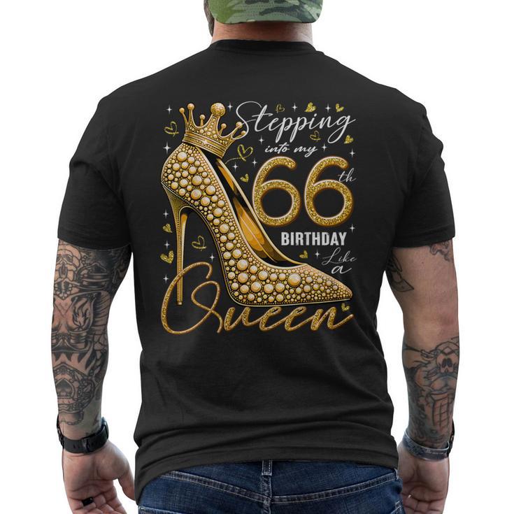 66 Year Old High Heels Stepping Into My 66th Birthday Men's Back Print ...