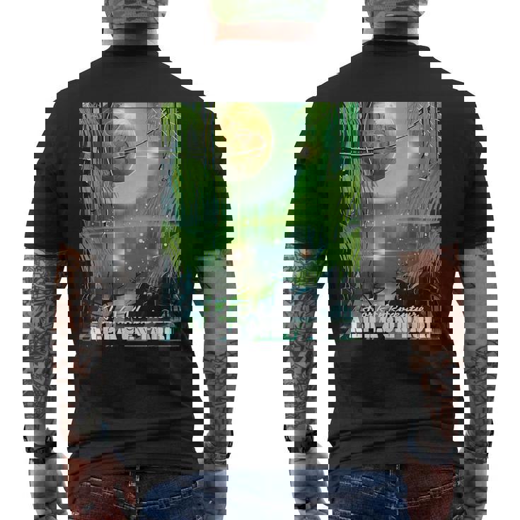 Alpha Centauri Sci-Fi Space Travel Poster Men's Back Print T-Shirt - Monsterry