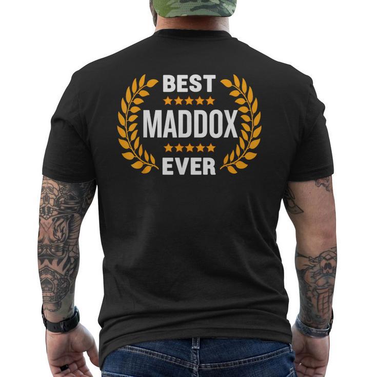 Best Maddox Ever With Five Stars Name Maddox Men's Back Print T-Shirt ...