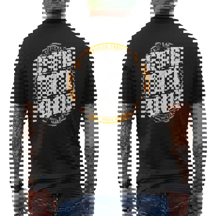 Certified Torta Pounder Cool Stamp Look Men's Back Print T-Shirt ...