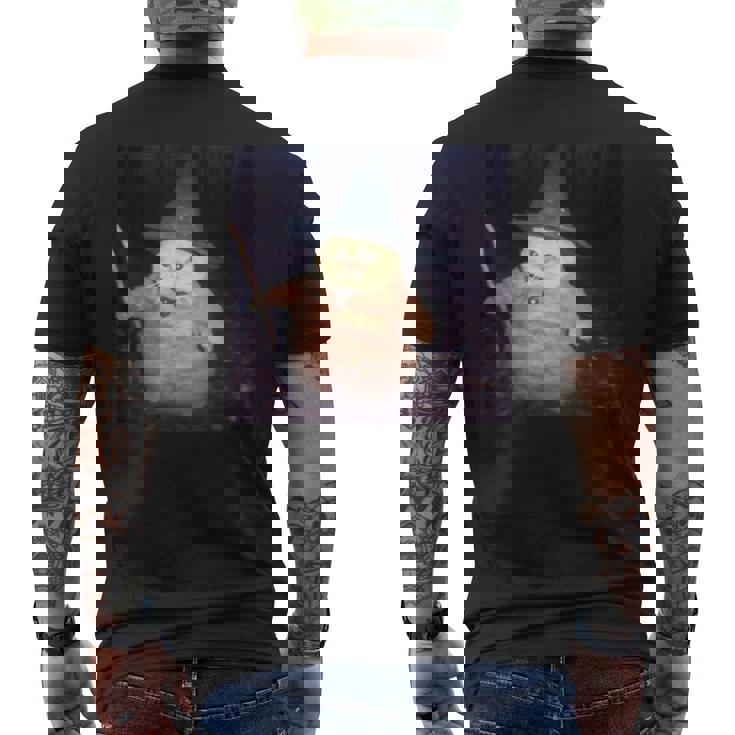 Cheeseball The Wizard Cat Vintage 90S Orange Cat Witch Cat Men's T ...