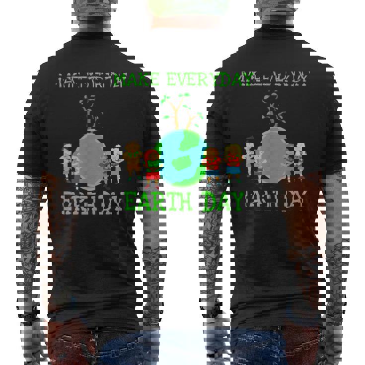 Climate Crisis Environmental Activism Earth Day Men's Back Print T ...