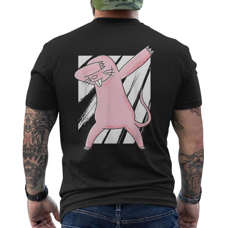Dabbing Rat Design Naked Mole Rat Doing Dab Dance Move Men's Back Print ...