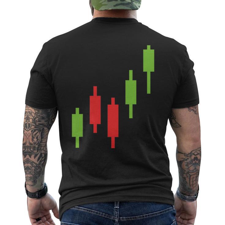 Day Trader Wall Street Stock Market Simple Candlestick Chart Men's Back ...