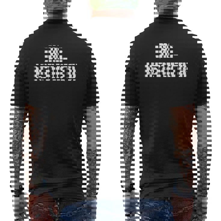 Drill Instructor Boot Camp Costume Men's Back Print T-Shirt - Monsterry