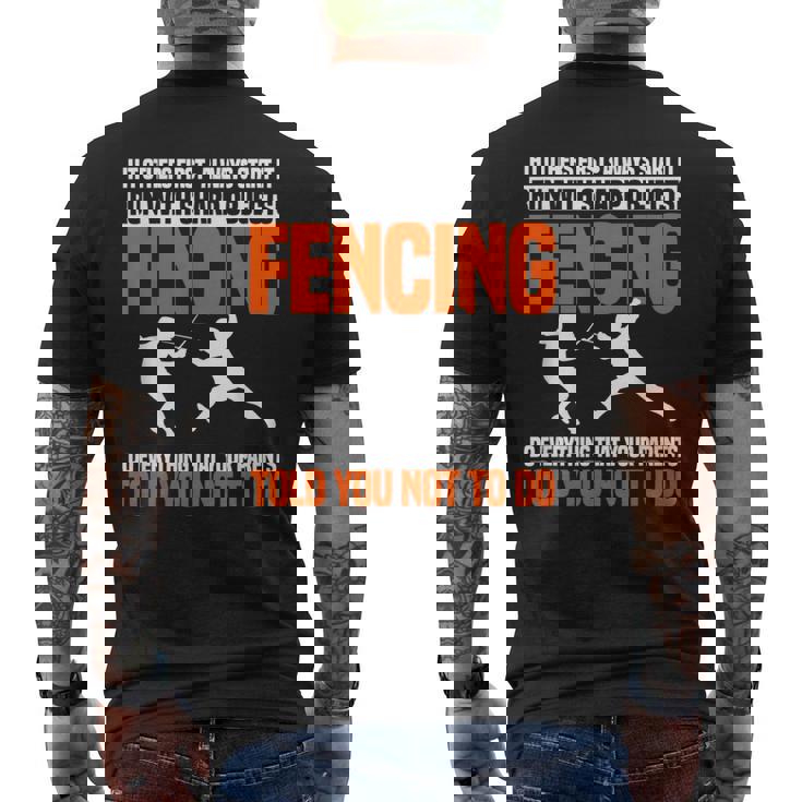 Fencing Foil Epee Sabre Combat Sport Fence Sword Fencer Men's Back ...