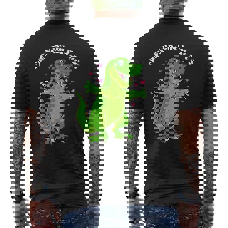 Free T Rex Hugs Valentines Day Dinosaur Cute Hug Men's Back Print T ...