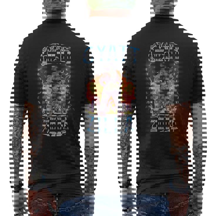 Gyatt Zilla Thic Zilla Meme Gen Z Alpha Men's T-shirt Back Print ...