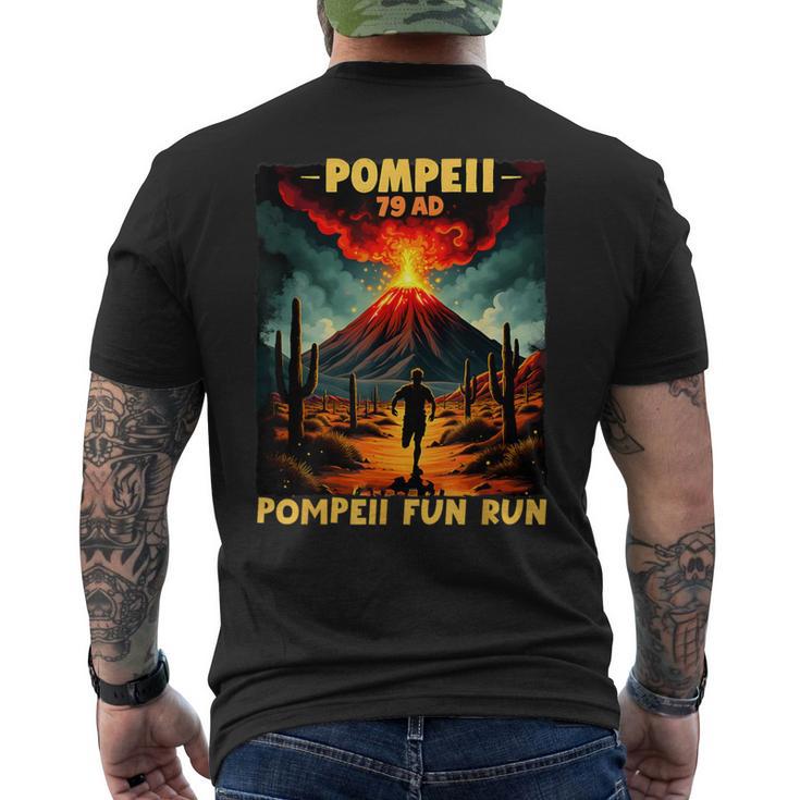 Geography Volcanologist Vintage Pompeii Fun Run Volcanology Men's T ...