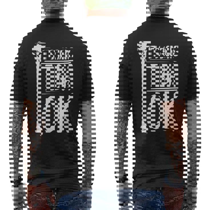 It's Going Tibia OK Human Bone Anatomy Men's Back Print T-Shirt - Monsterry