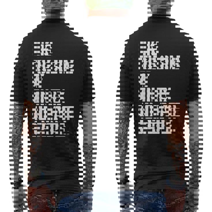 Mini Rex Rabbit Owner True Crime Lover Men's Back Print T-Shirt - Monsterry