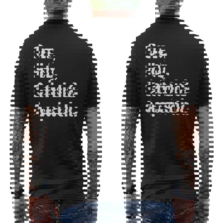 Nicene Creed Ampersand Catholic Liturgy Mass Premium Men's Back Print T ...