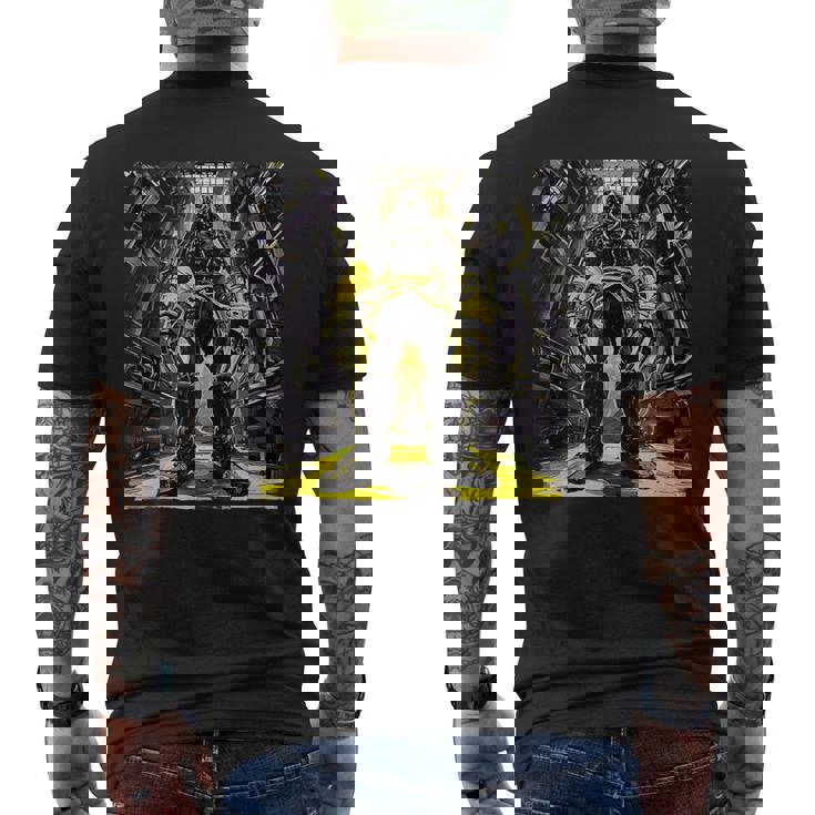 Ninja Mech Cyber Sci-Fi Mech-Warrior Sci-Fi Robot Tank Top Men's Back ...