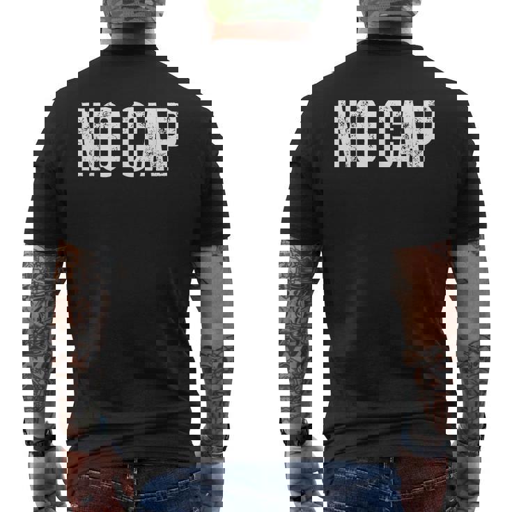 NO-CAP Gen-Z & Gen Alpha Slang Men's Back Print T-Shirt - Monsterry