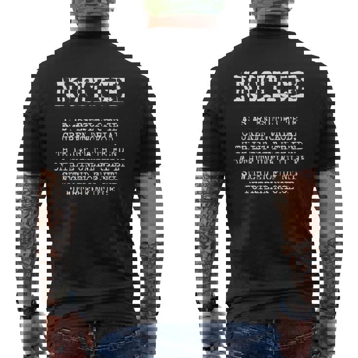 Notice As a Result Of The Current Workload Coworker Premium Men's Back ...