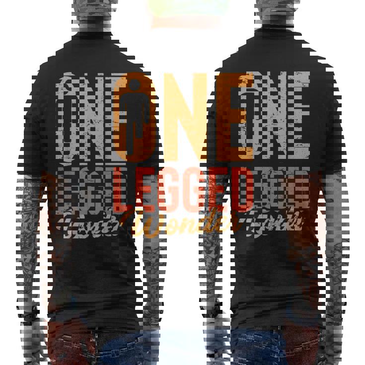 One Legged Wonder Leg Amputee Prosthetic Handicap Men's Back Print T ...
