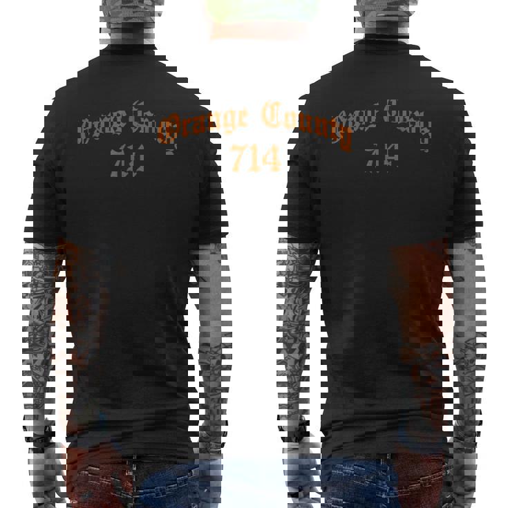 Orange County Area Code 714 Pride California Santa Ana Men's Back Print ...