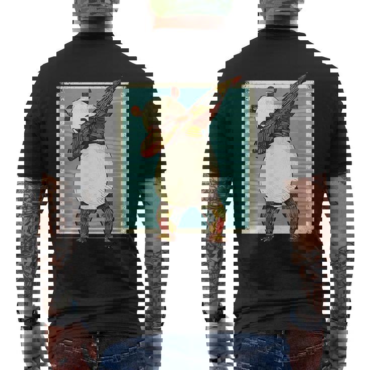 Panda Bear Doing a Dab Dance Move In Pencil Drawing Style Men's Back ...