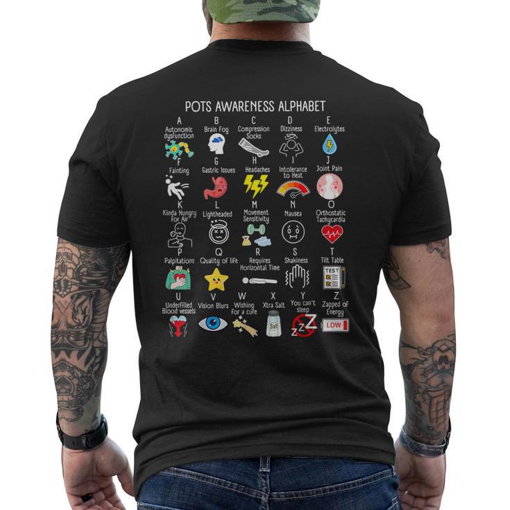 Pots Syndrome Alphabet Dysautonomia Awareness Postural Ta Men's T-shirt ...