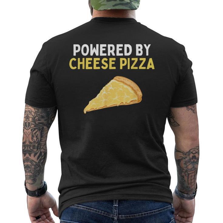 Powered By Cheese Pizza Cheese Pizza Lover Men's Back Print T-Shirt ...