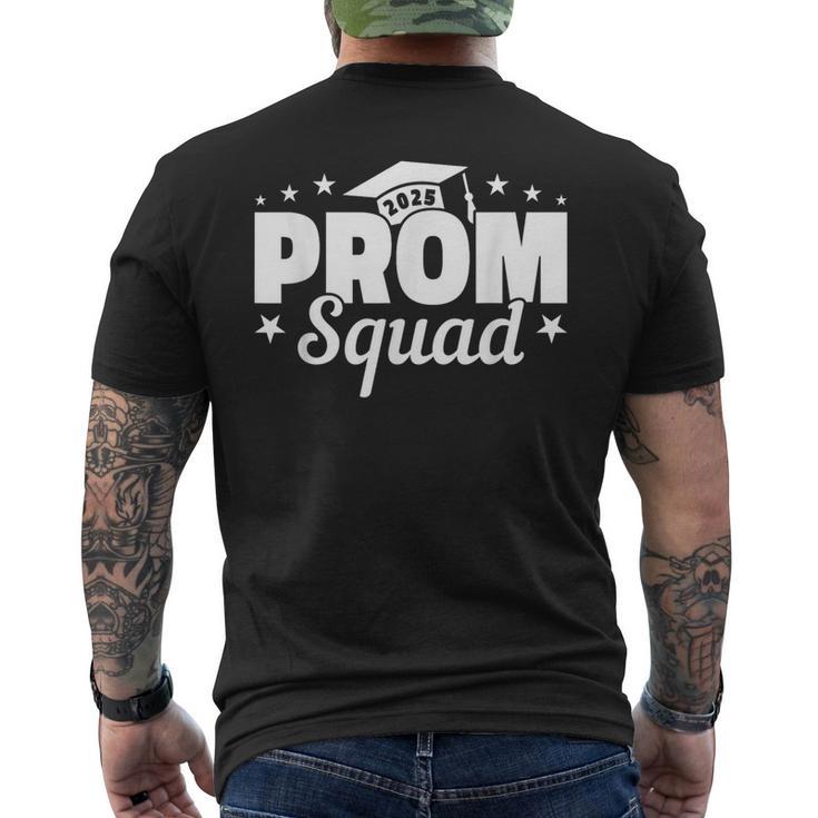 Prom Squad 2025 Graduate Prom Class Of 2025 Men's T-shirt Back Print ...